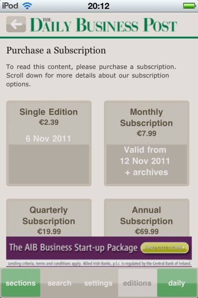 Review: The Sunday Business Post iOS app - Irish Tech News